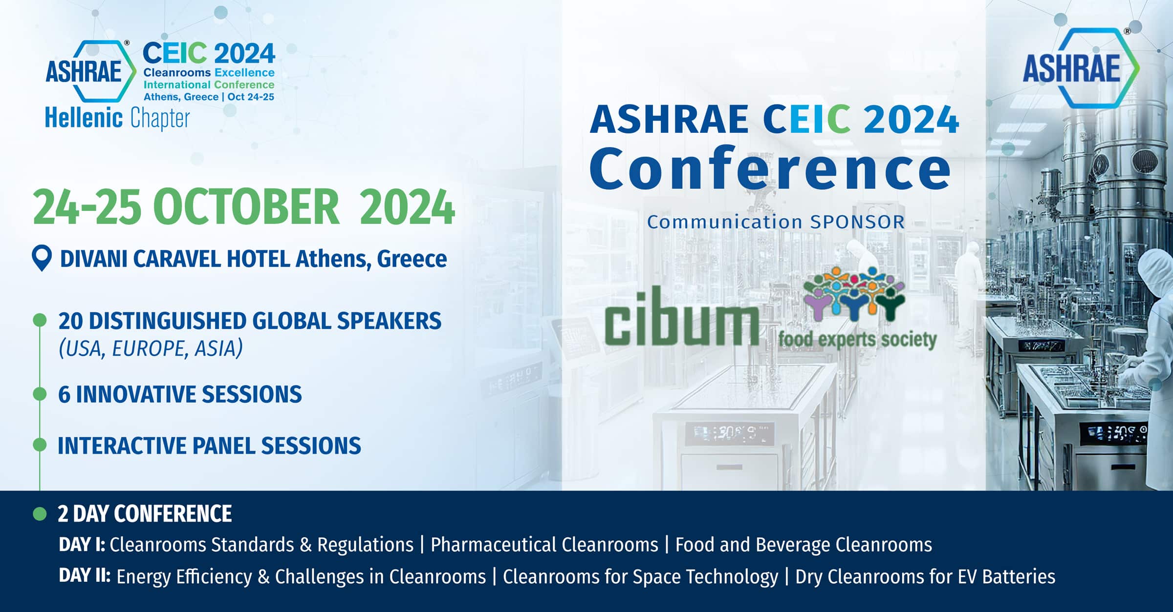 Στην ΑΘΗΝΑ το συνέδριο CEIC 2024, Cleanrooms Excellence International ...